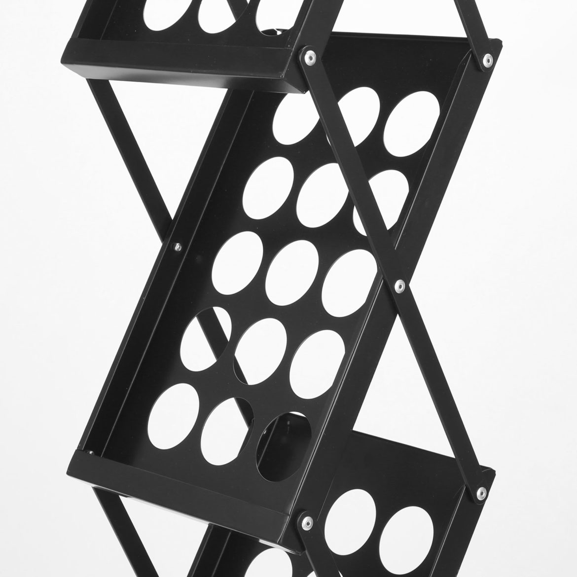 4-Pocket Metal Brochure Holder-Black – Suzhou Hongcai Exhibition ...